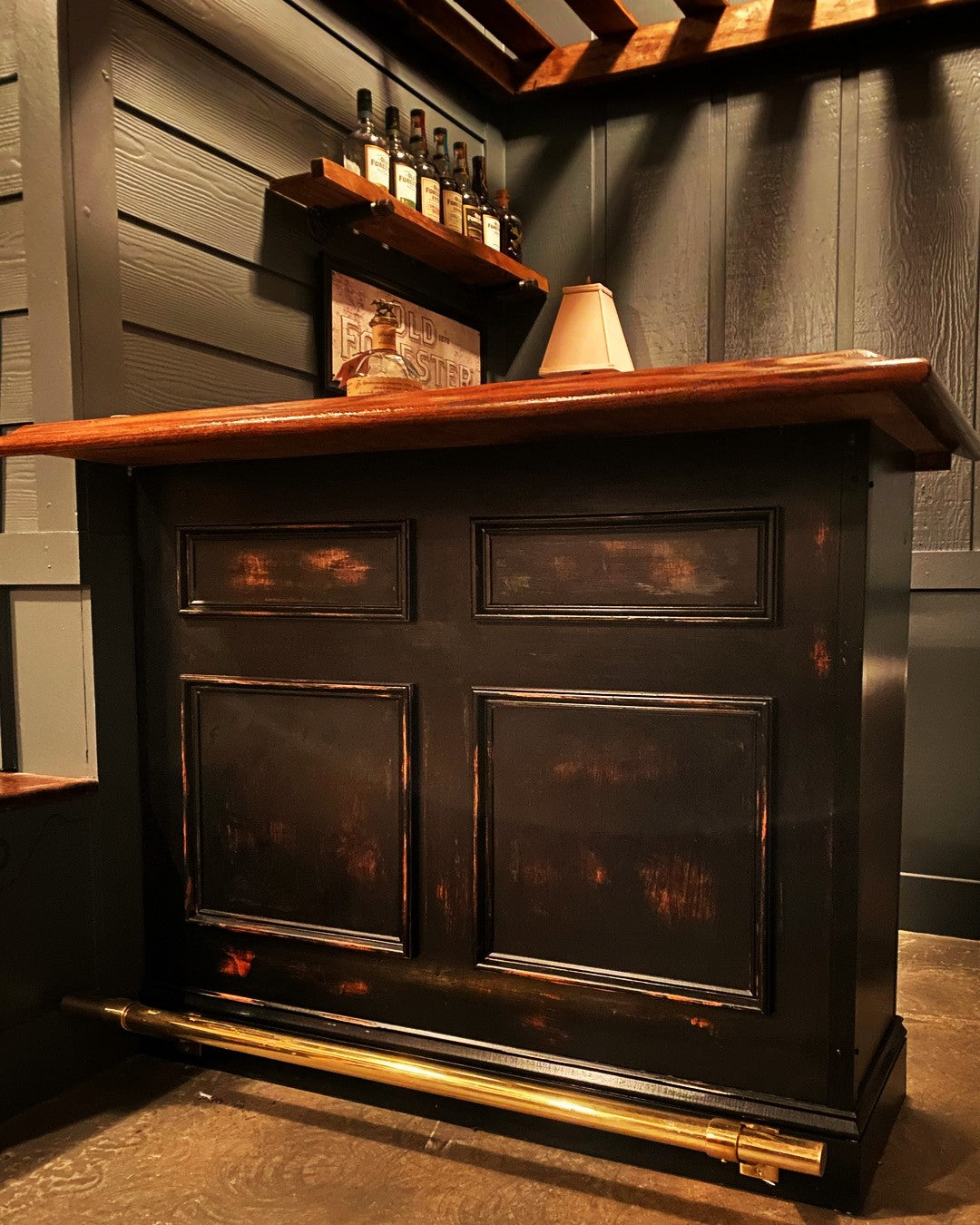 Rustic Bar Foot Rail– Trade Diversified