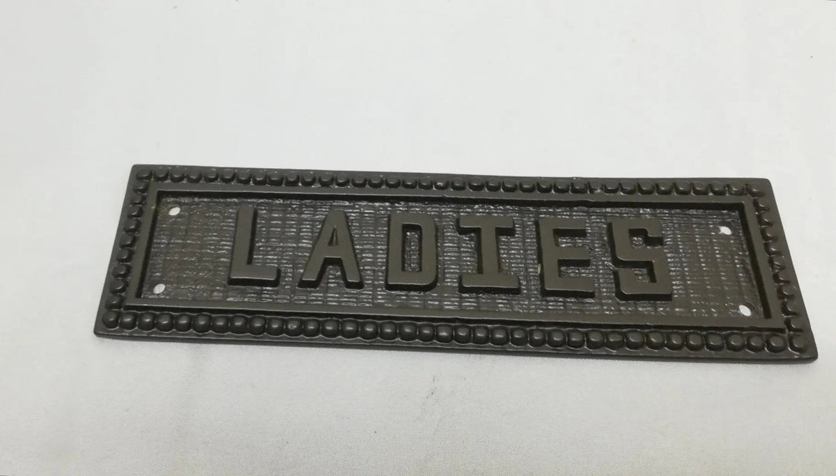 LADIES Restroom Metal Door Sign - Trade Diversified